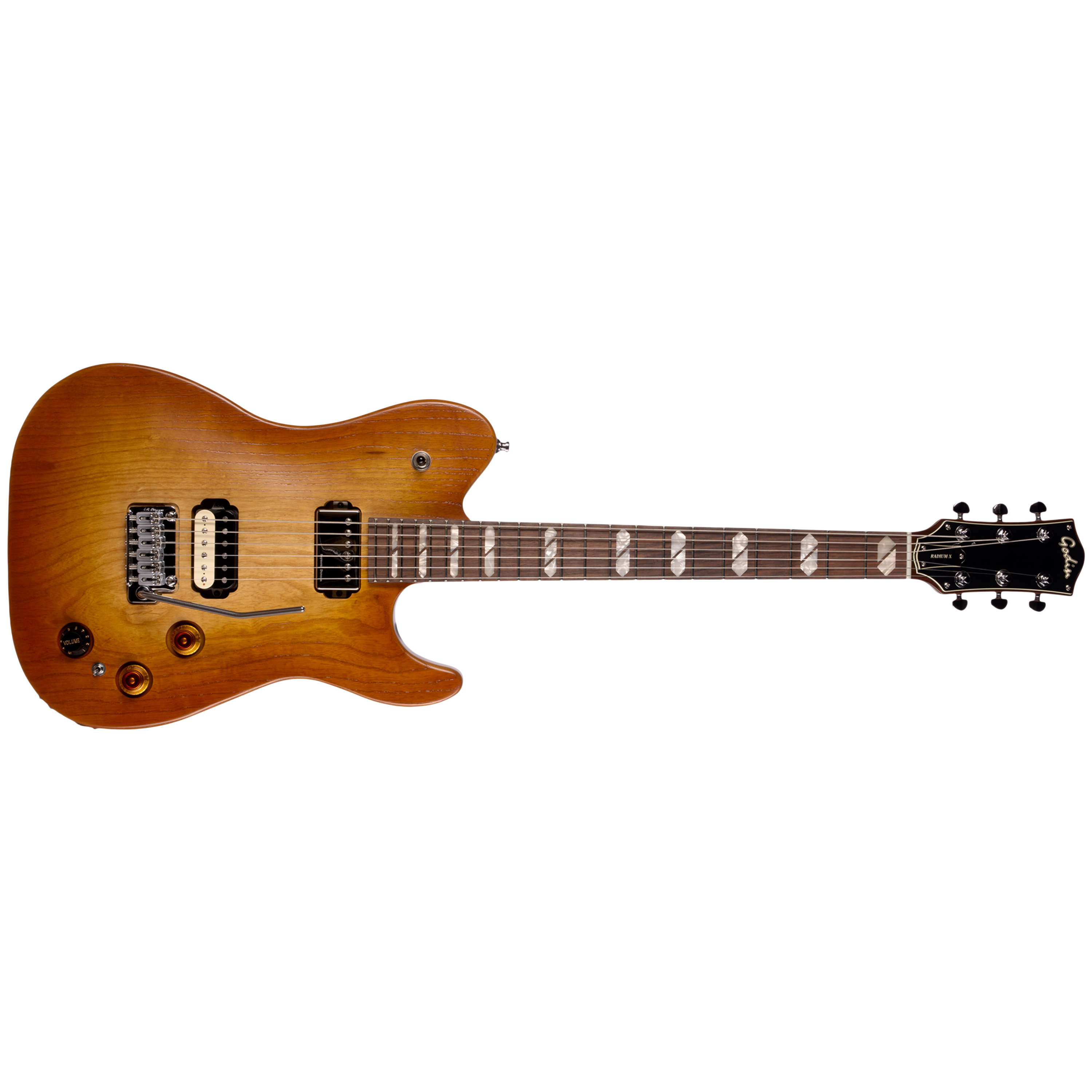 Godin Radium-X Rustic Burst SG + Housse - Guitare forme T SonoVente.com
