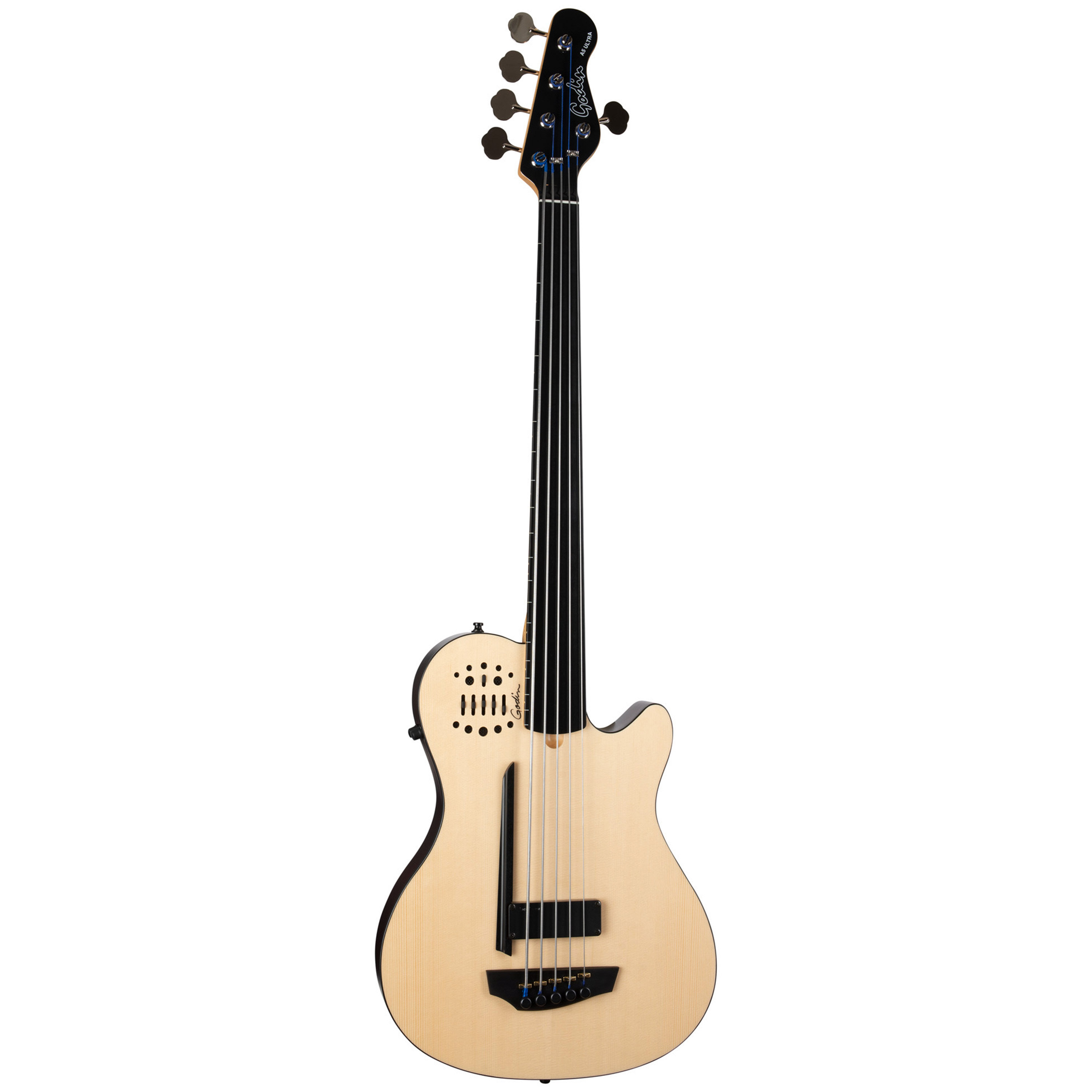 Godin A5 Ultra Natural Fretless A/E - Basse électro-acoustique ...