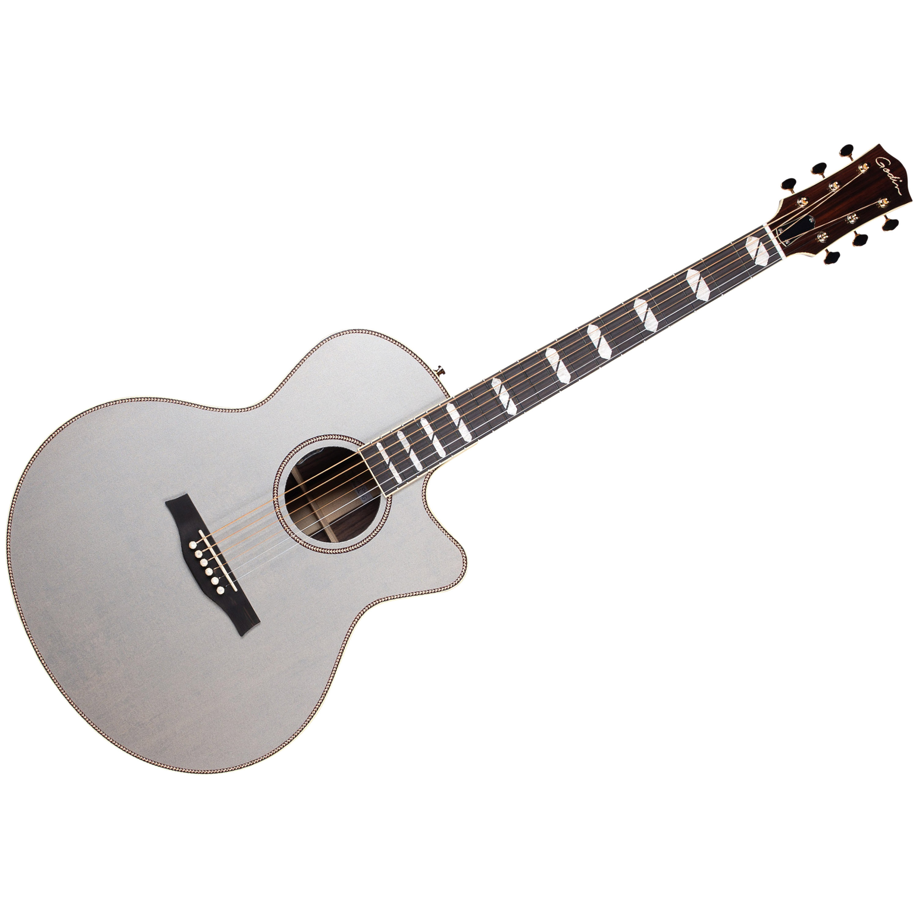 Godin Connaisseur MJ Satina Grey RW + Étui - Guitarra Folk Eléctro ...
