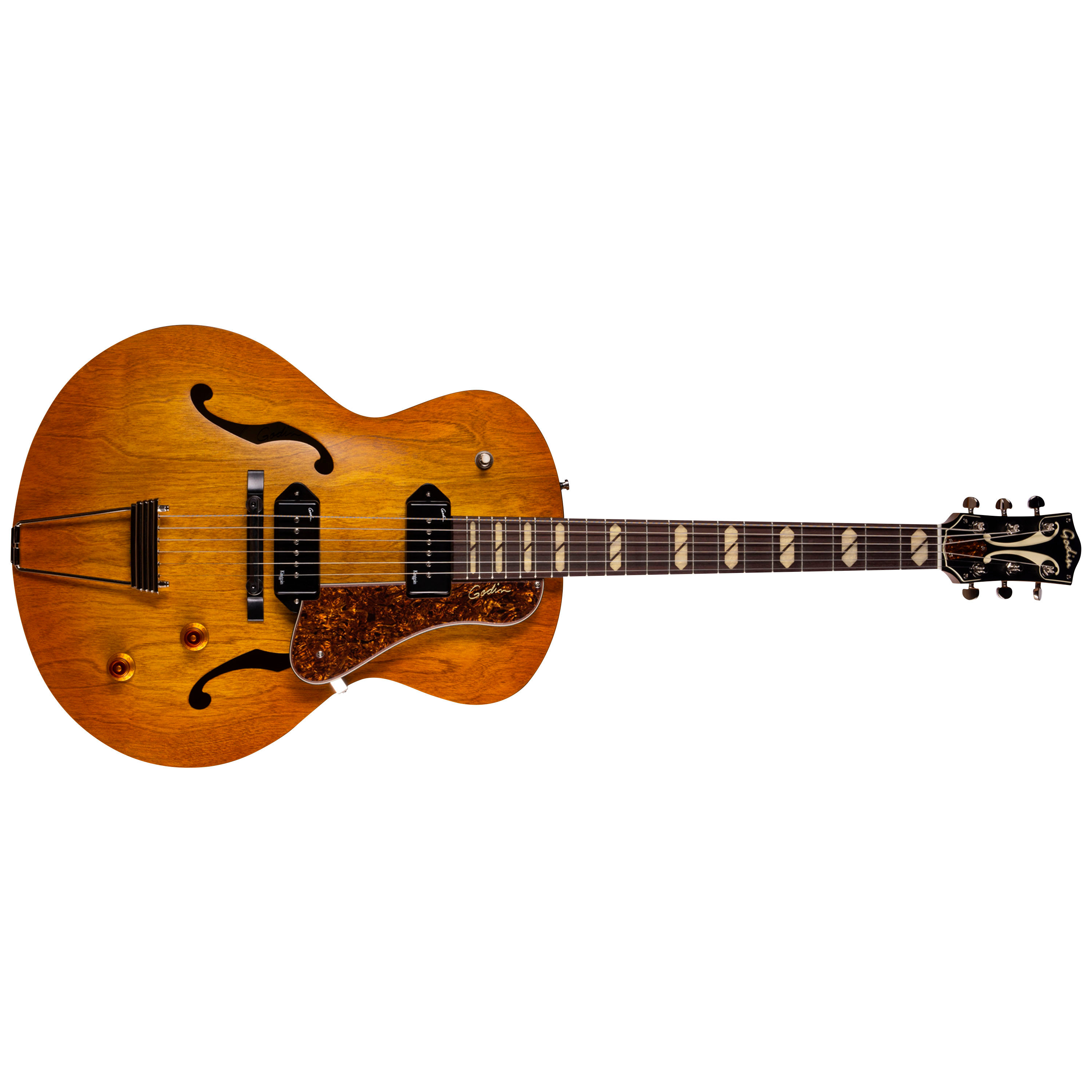 Godin 5th Avenue Jumbo P90 Harvest Gold - Guitare folk électro ...