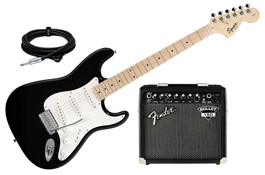 Squier by FENDER Pack Squier Affinity Strat HSS / Fender Bullet 150 Dsp ...