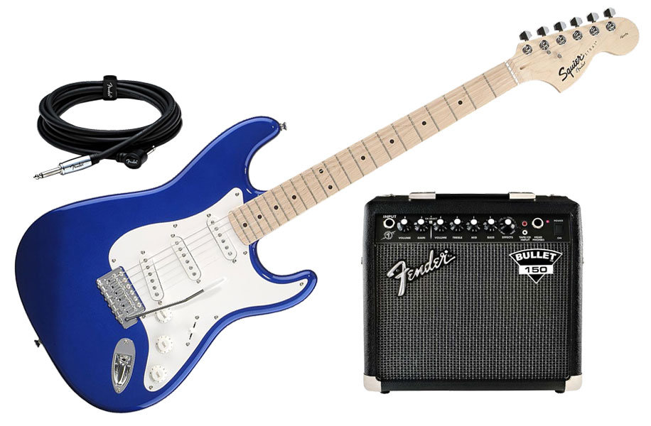 Squier by FENDER Pack Squier Affinity Strat HSS / Fender Bullet 150 Dsp ...