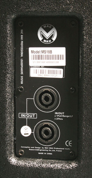 Mac Mah MS 18B - Caisson de basses SonoVente.com