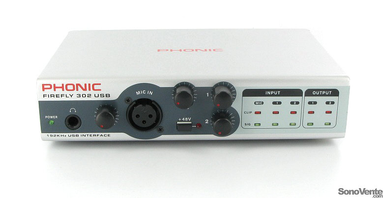 Phonic Firefly 302 USB2 - Carte son SonoVente.com