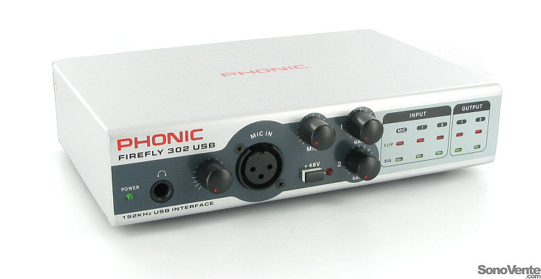 Phonic Firefly 302 USB2 - Carte son SonoVente.com