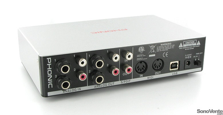 Phonic Firefly 302 USB2 - Carte son SonoVente.com