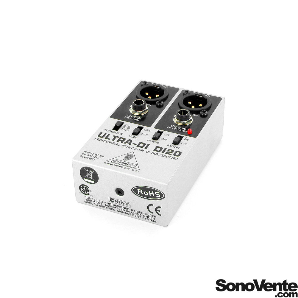 Behringer DI 20 ULTRA DI - Boite de direct (DI) SonoVente.com