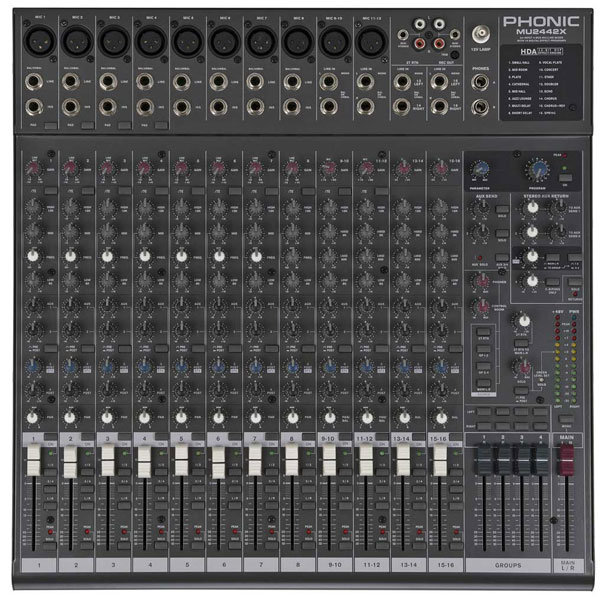Phonic MU 2442X - Console de mixage analogique SonoVente.com