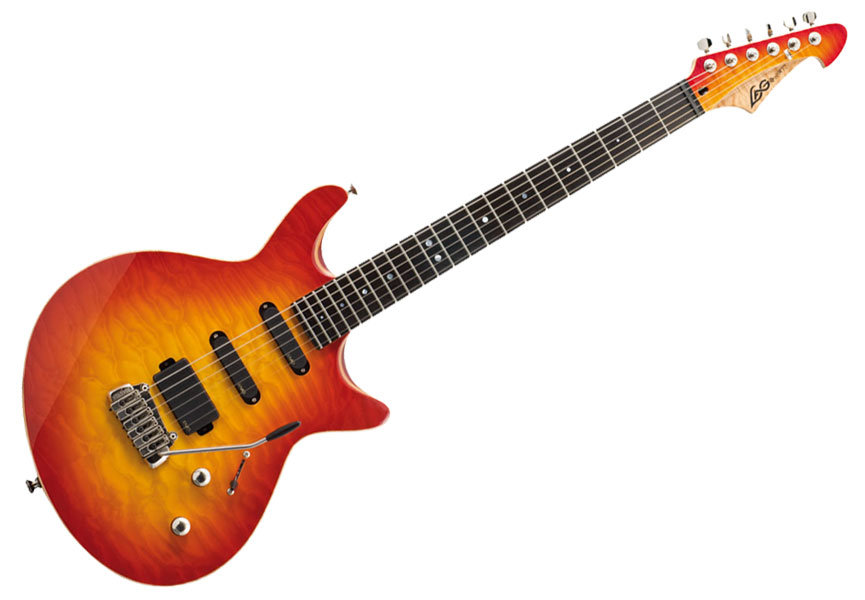 LAG Jet 1000 Standard Red Sunburst - Guitare forme ST SonoVente.com