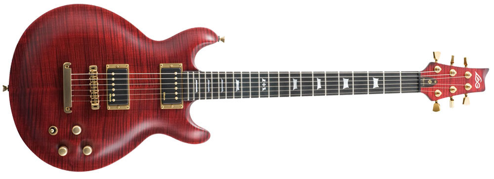 LAG Roxanne Master 3000 Rusty Red - Guitare métal / moderne SonoVente.com