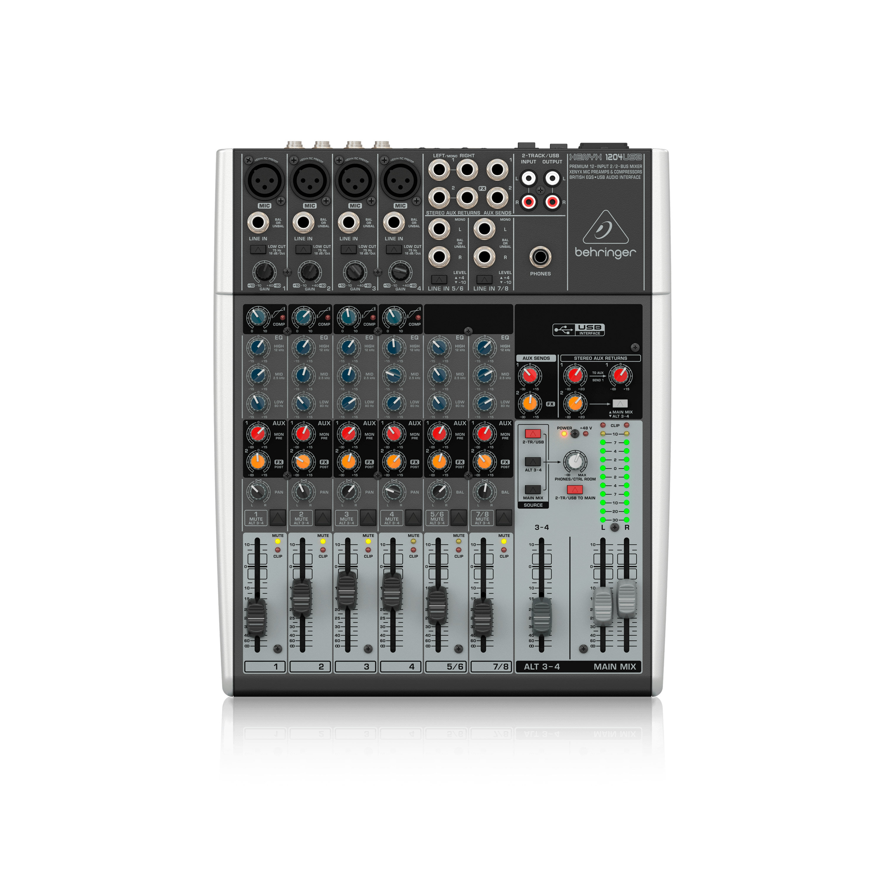 Behringer Xenyx 1204 USB : Console Analogique Behringer - SonoVente.com