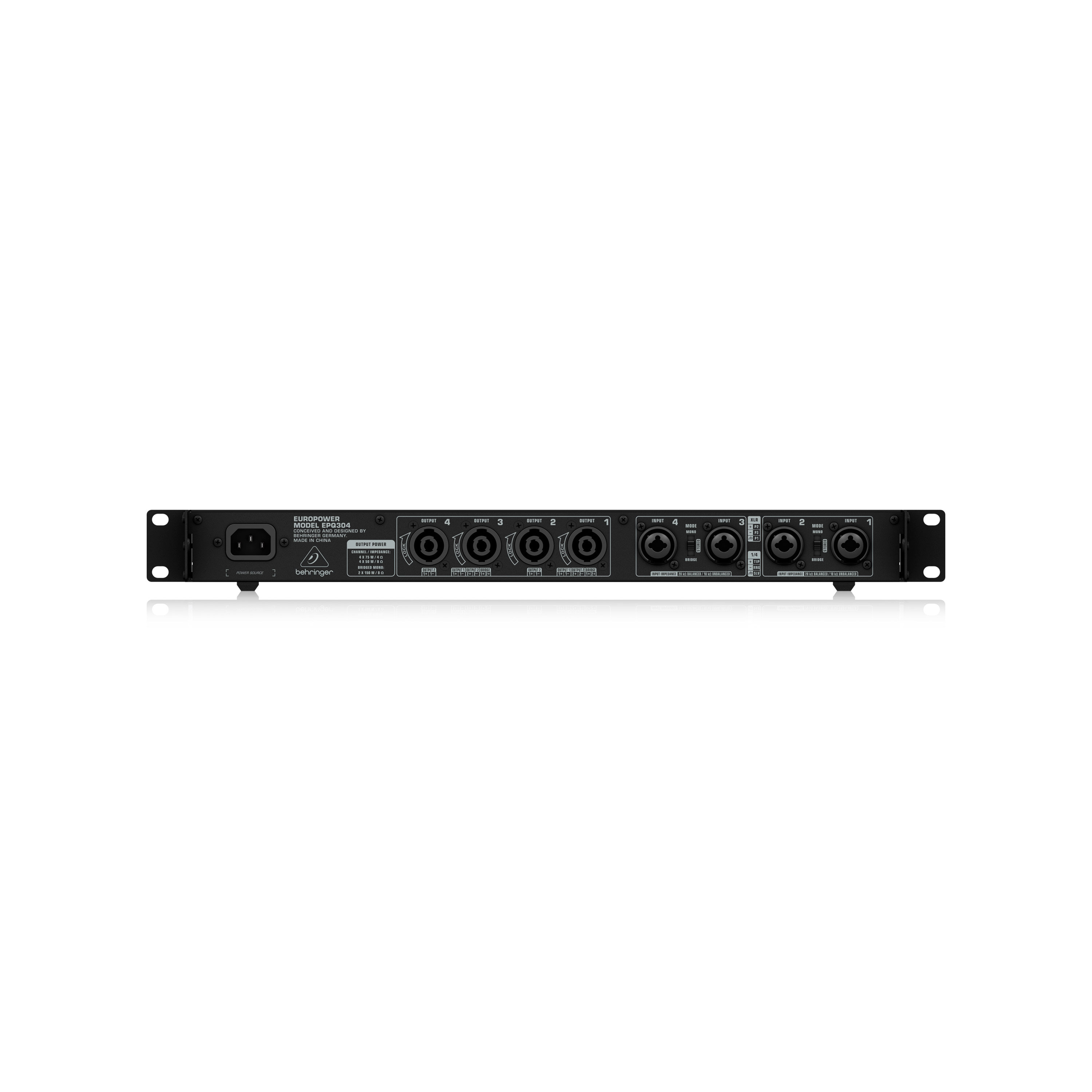 Behringer EPQ304 EUROPOWER - Ampli multicanaux SonoVente.com