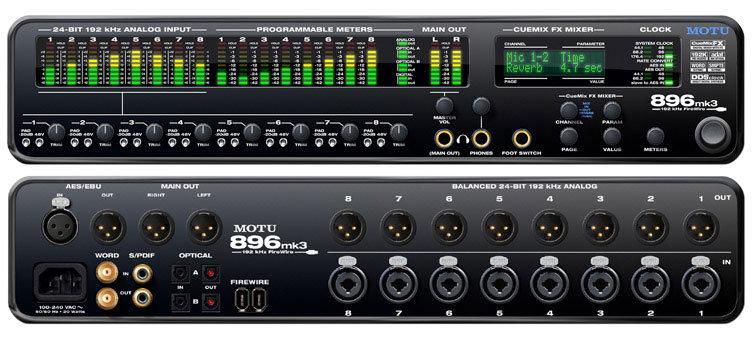 Motu 896 mk3 - Carte Son SonoVente.com