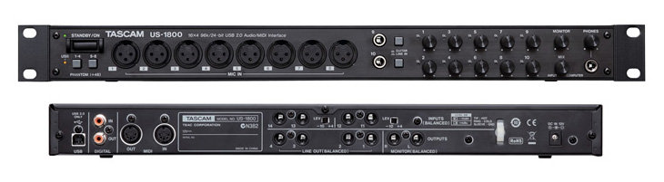 Tascam US-1800 - Carte son SonoVente.com