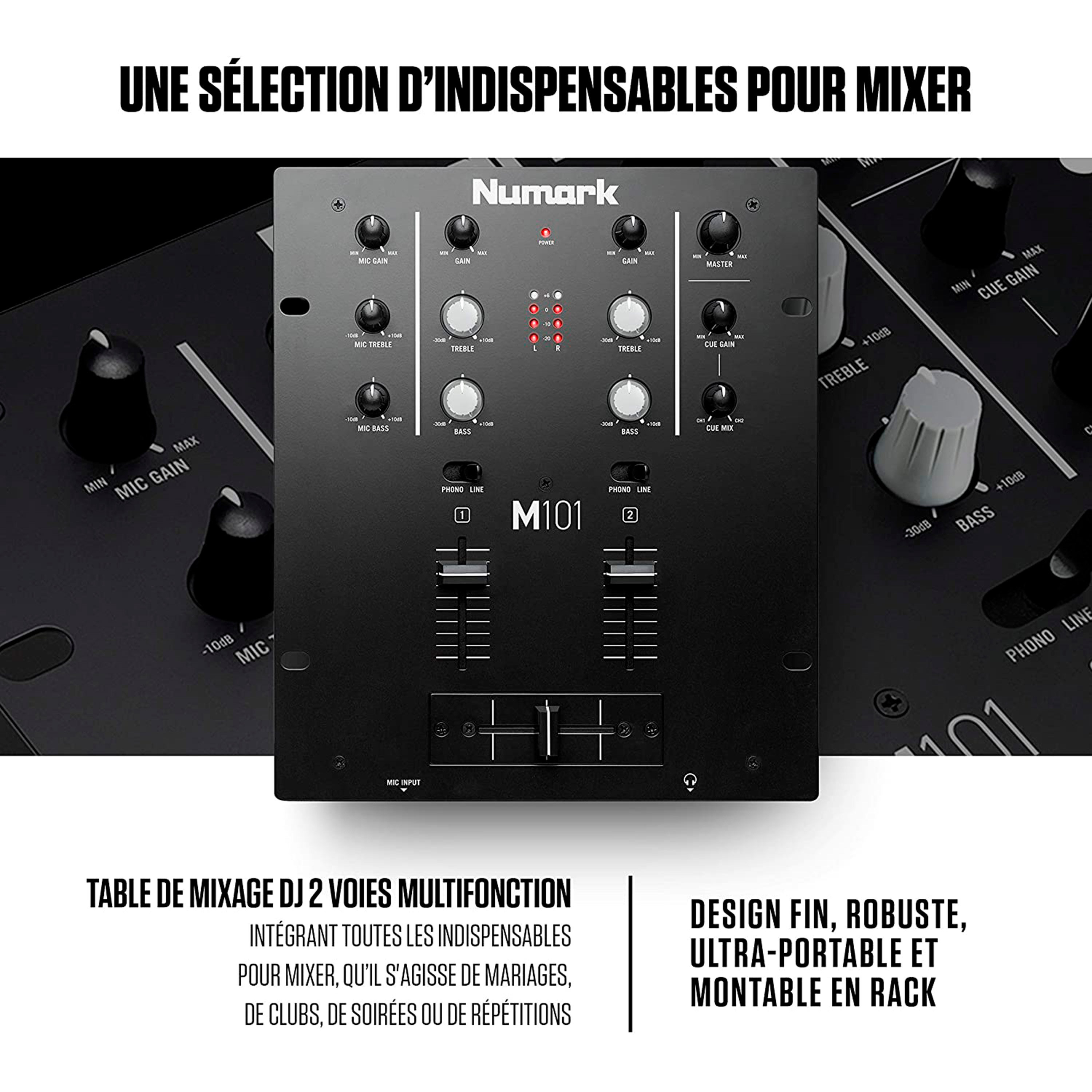 Numark M101 - Table de mixage DJ SonoVente.com