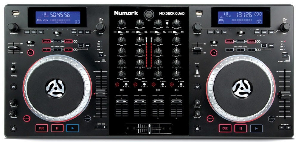 Numark Mixdeck Quad - Platine CD MP3 à plat SonoVente.com