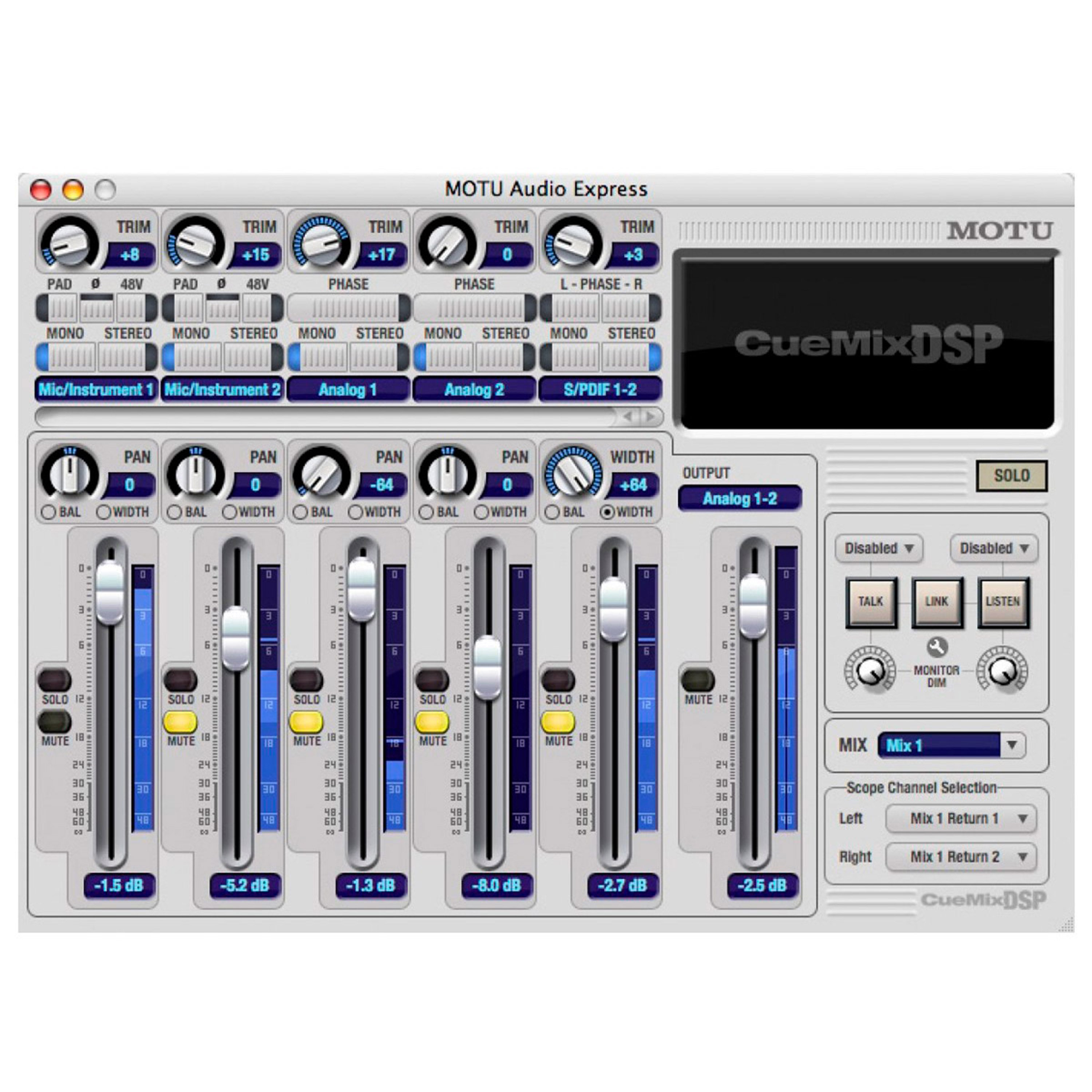 Motu Audio Express - Carte son SonoVente.com