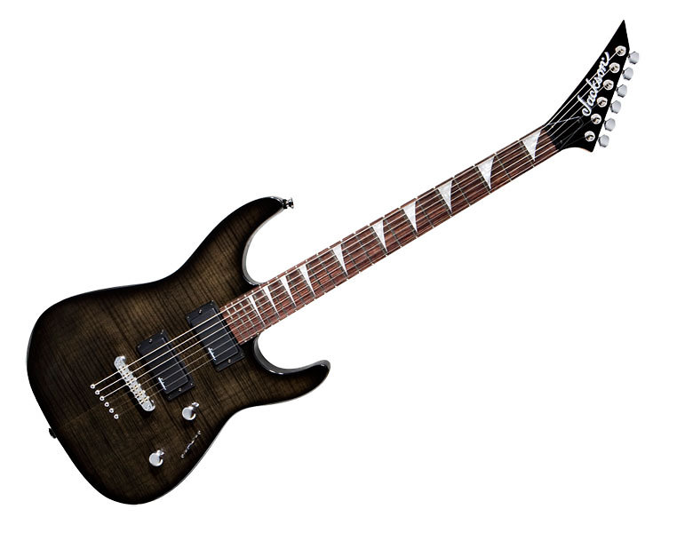Jackson Dinky Transparent Black JS32R - Guitare métal / moderne ...