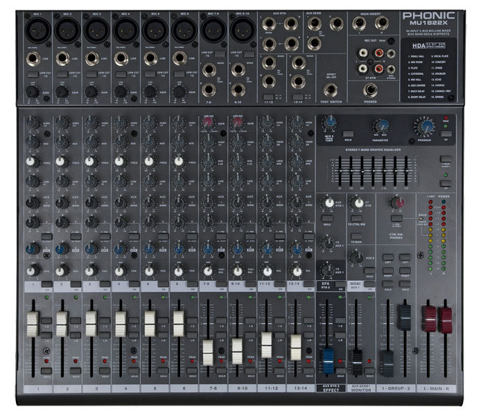 Phonic MU1822X - Console de mixage analogique SonoVente.com