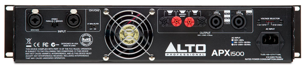 ALTO APX1500 - Amplificateur sonorisation SonoVente.com