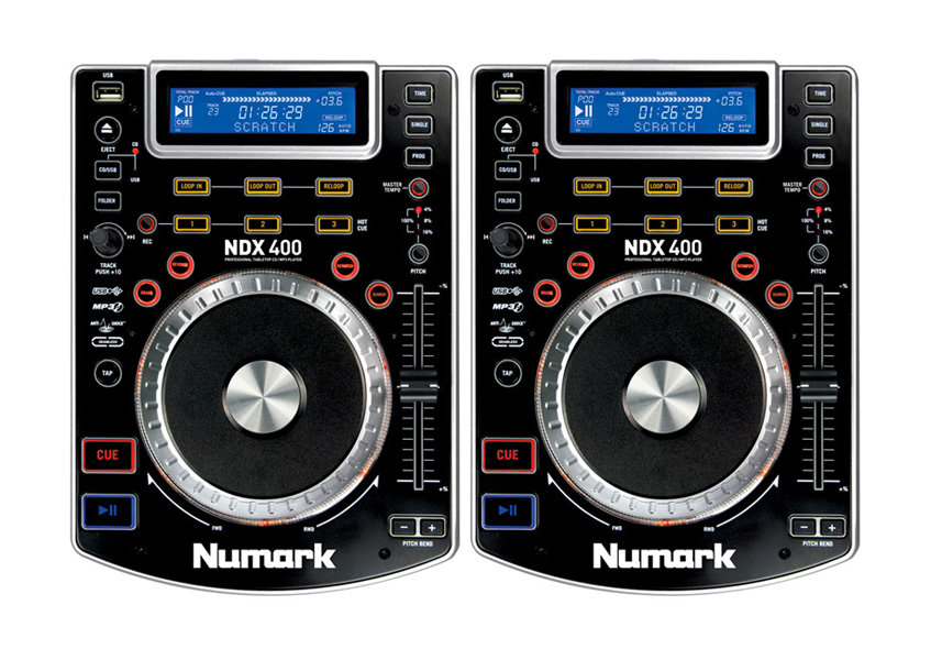 Numark NDX 400 Pack - Platine CD MP3 à plat SonoVente.com