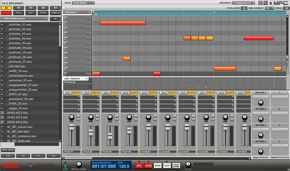 Akai MPC Renaissance : Contrôleur Remix et Production Akai MPC-Renaissance