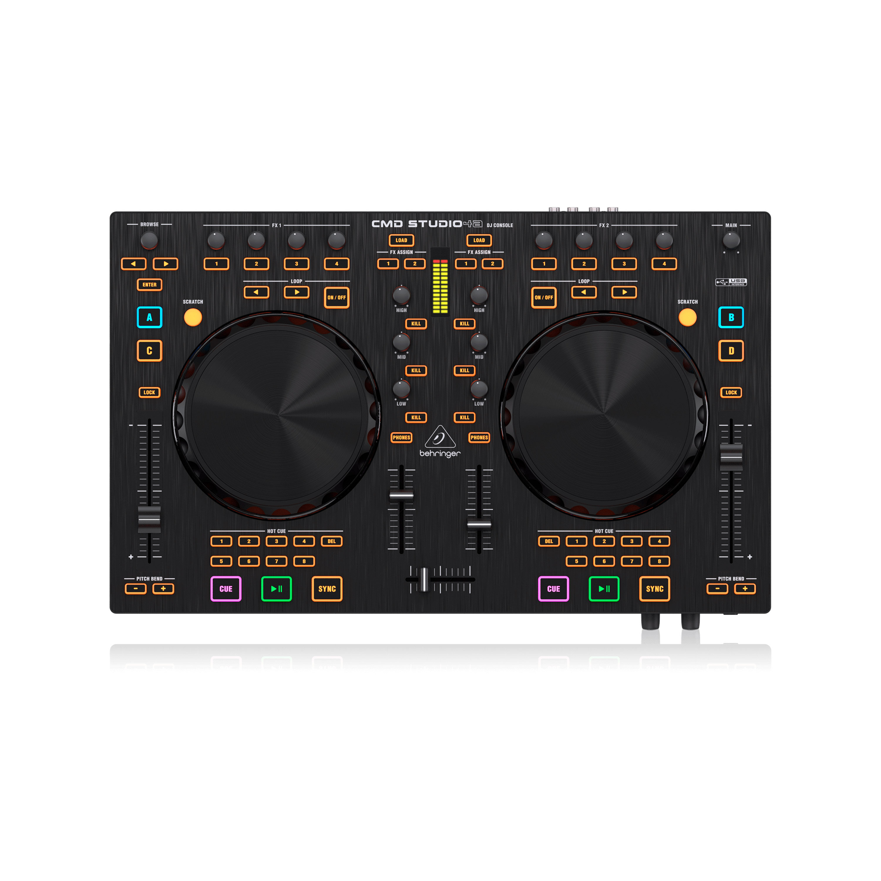 Behringer CMD Studio 4A DJ CONTROLLER - Contrôleur DJ USB SonoVente.com