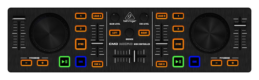 Behringer CMD MICRO DJ CONTROLLER - Contrôleur DJ USB SonoVente.com