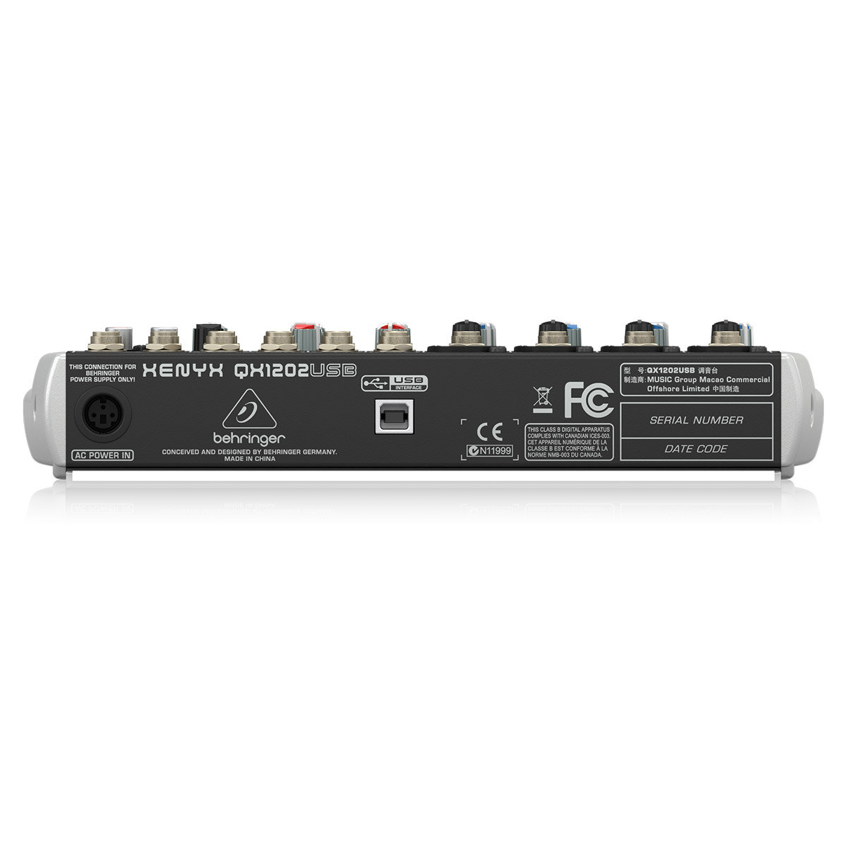 Behringer Xenyx QX1202USB : Console de Mixage Analogique Behringer ...