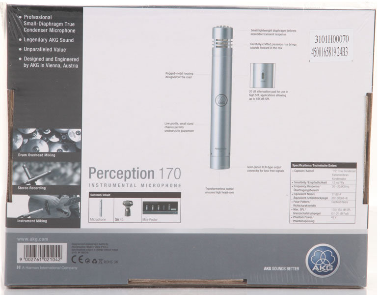 AKG PERCEPTION 170 - Micro chant SonoVente.com