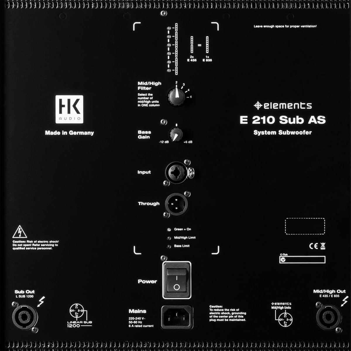 HK Audio ELEMENTS E210 Sub A - Caisson de basses SonoVente.com