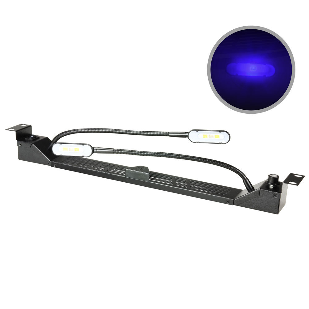 Adam Hall Tôle éclairage LED rack 19'' 1U 87463 - Tôle pour rack ...