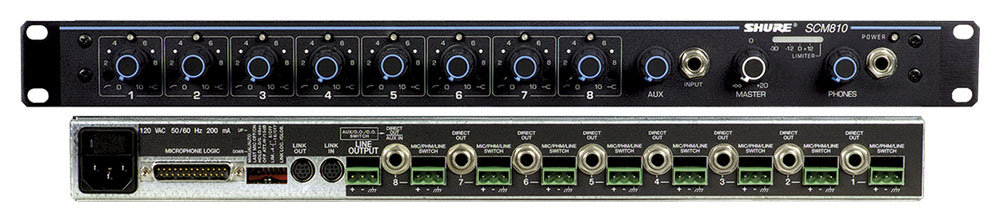 Shure SCM810 - Répartiteur / zoneur / mélangeur SonoVente.com