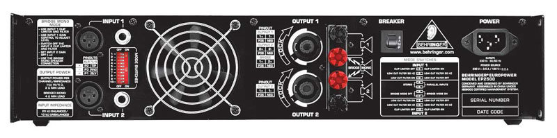 Behringer EP 2500 - Amplificateur sonorisation SonoVente.com