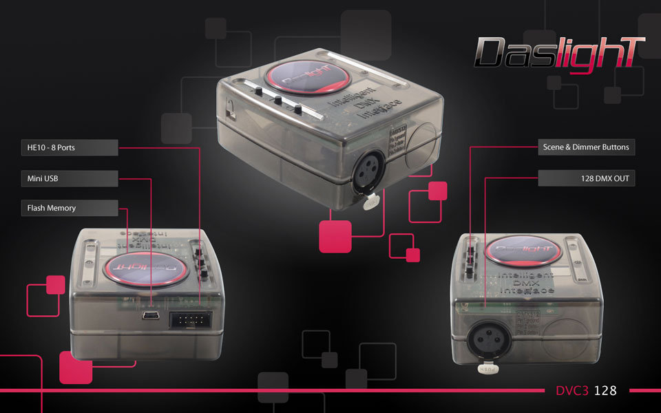 Daslight DVC3 128 - Logiciel light SonoVente.com