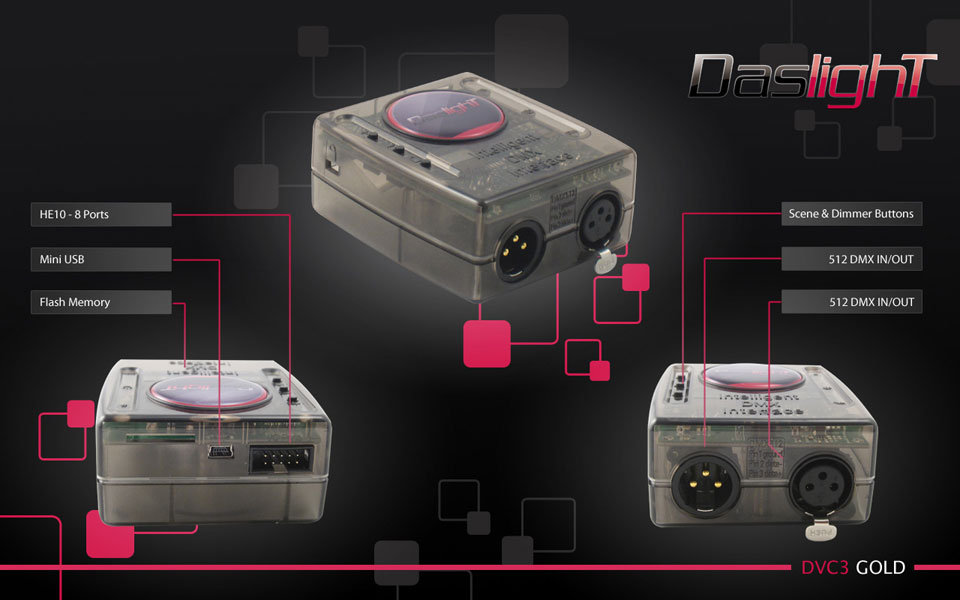 Daslight DVC3 Gold - Logiciel light SonoVente.com
