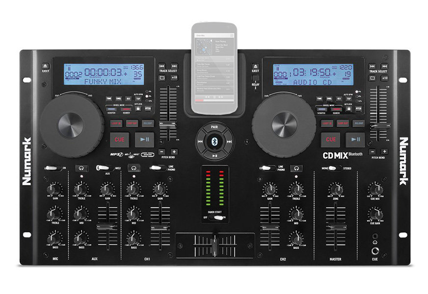 Numark CDMIX Bluetooth - Platine CD MP3 à plat SonoVente.com