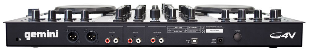 Gemini G4V - Contrôleur DJ USB SonoVente.com