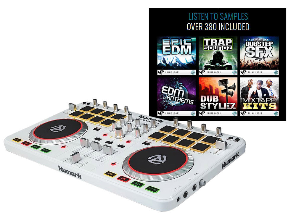 Numark Mixtrack Pro II White - Contrôleur DJ USB SonoVente.com