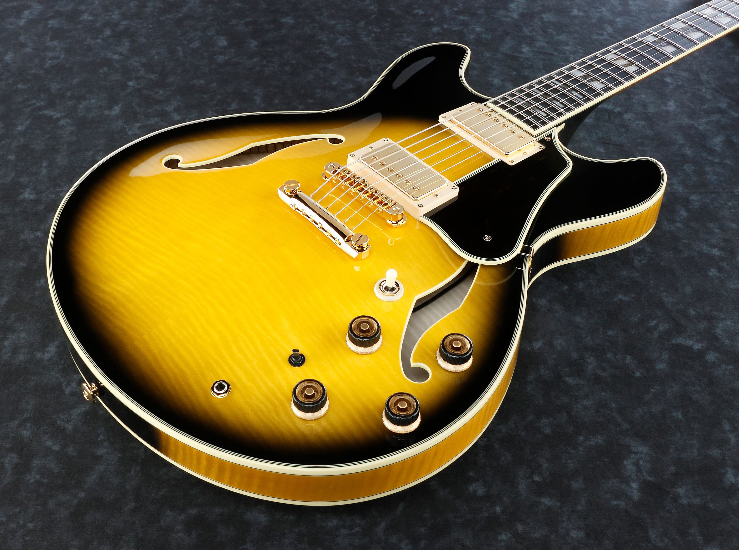 Ibanez AS200-VYS - Vintage Yellow Sunburst - Guitare demi-caisse ...