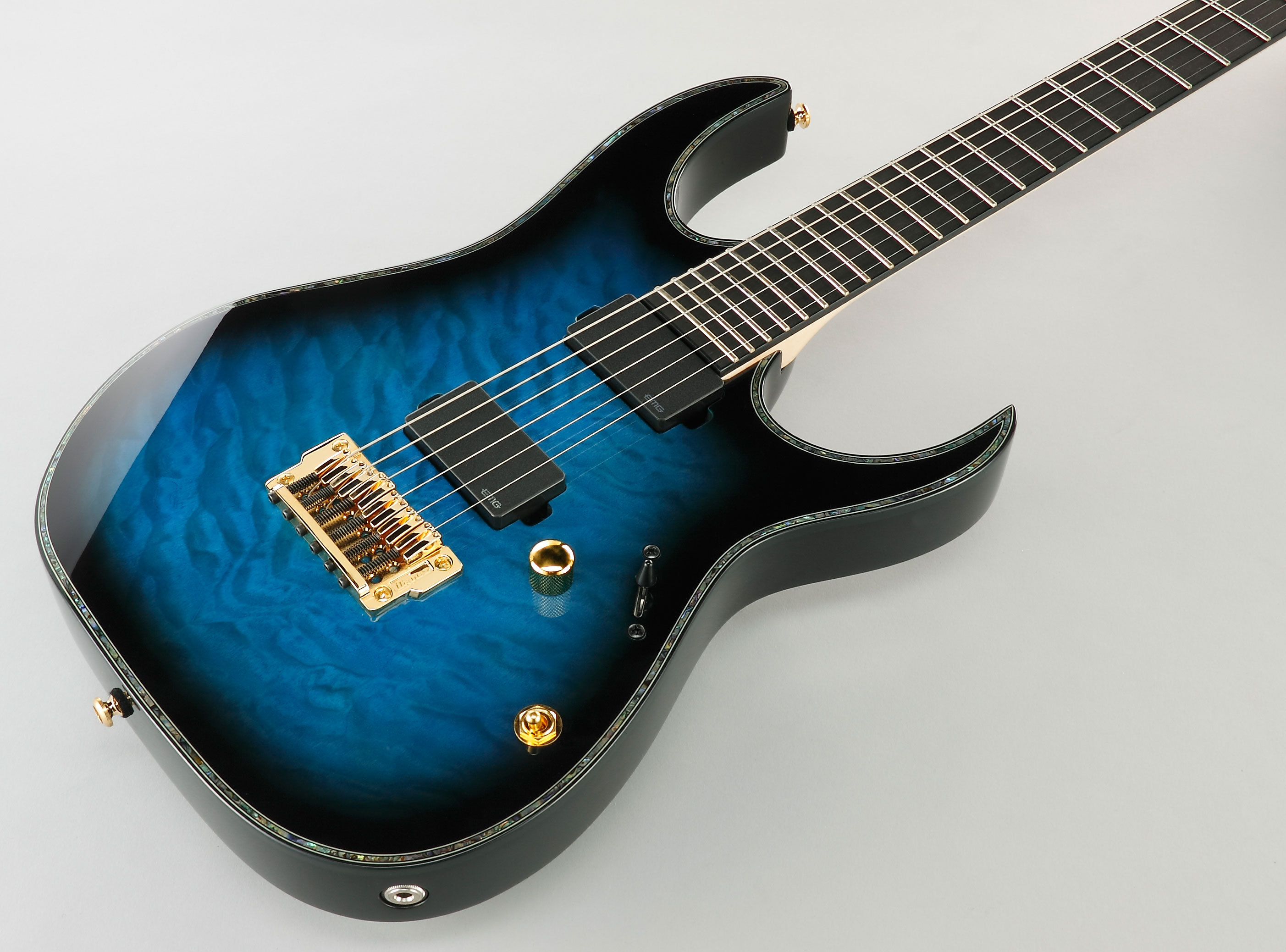 RGIX20FEQM-SBS - Iron Label - Saphire Blue Sunburst : Guitare Metal / Moderne Ibanez - SonoVente.com