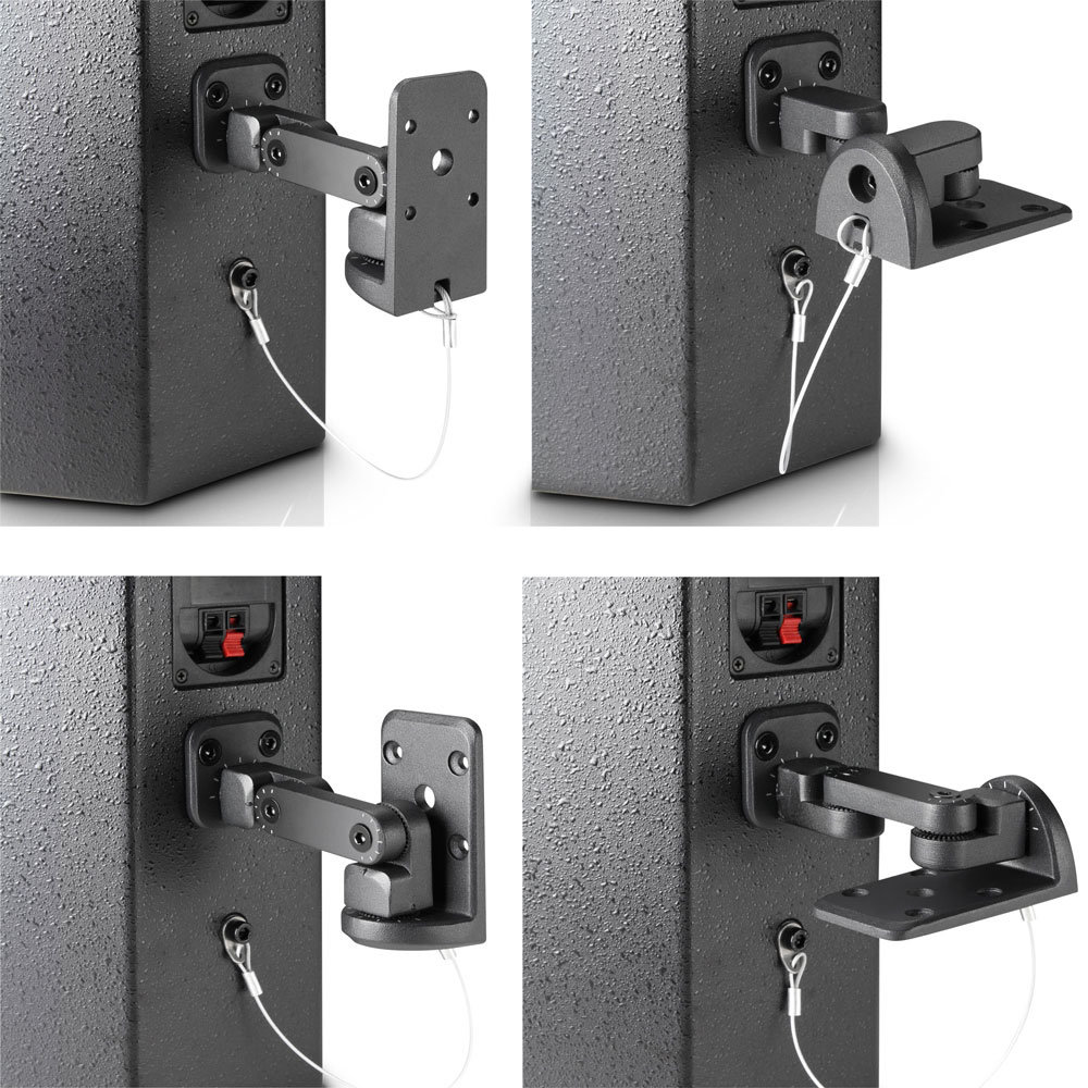 Adam Hall Support mural pour enceinte SUWMB 10 B - Accessoires (housses ...