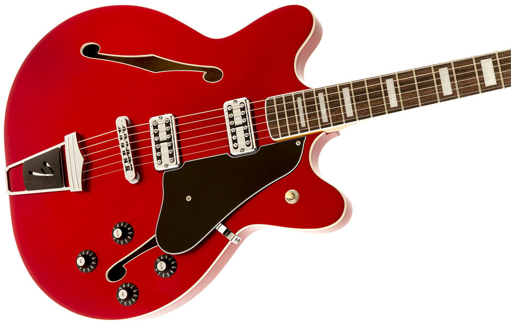 Fender Coronado Guitar Candy Apple Red - Guitare demi-caisse SonoVente.com