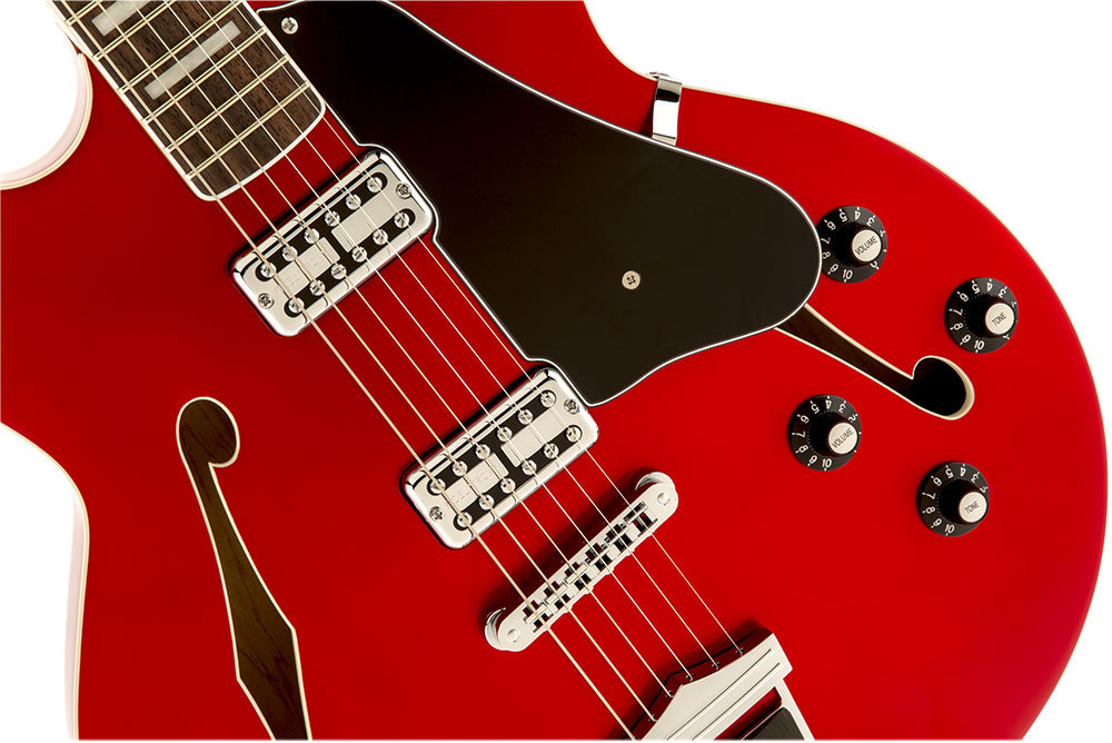 Fender Coronado Guitar Candy Apple Red - Guitare demi-caisse SonoVente.com