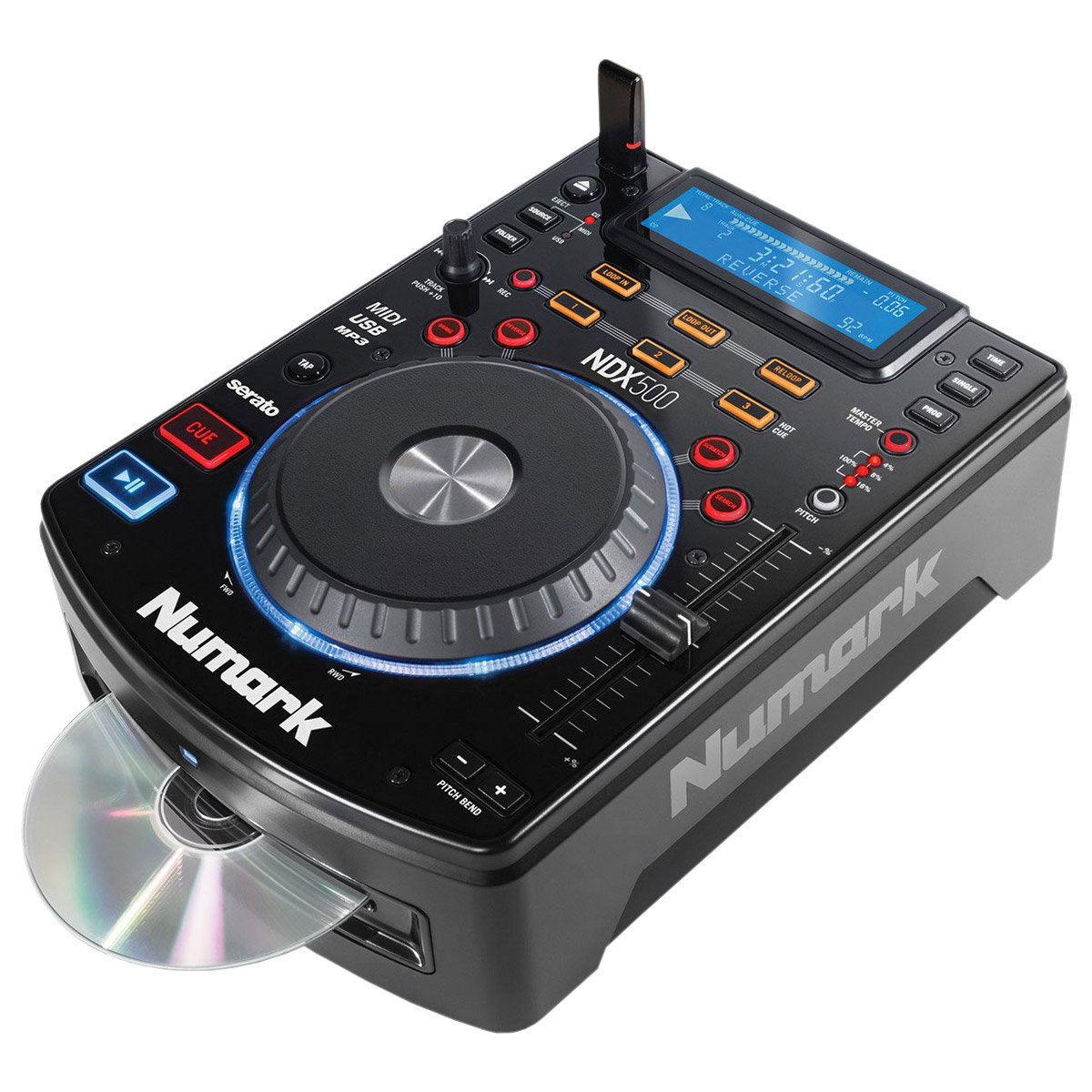 Numark NDX500 Pack - Platine CD MP3 à plat SonoVente.com