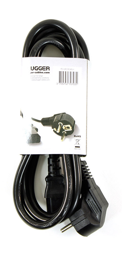 Plugger Câble IEC Europe 2.5mm² 1.80m Elite - Stroomkabel SonoVente.com ...