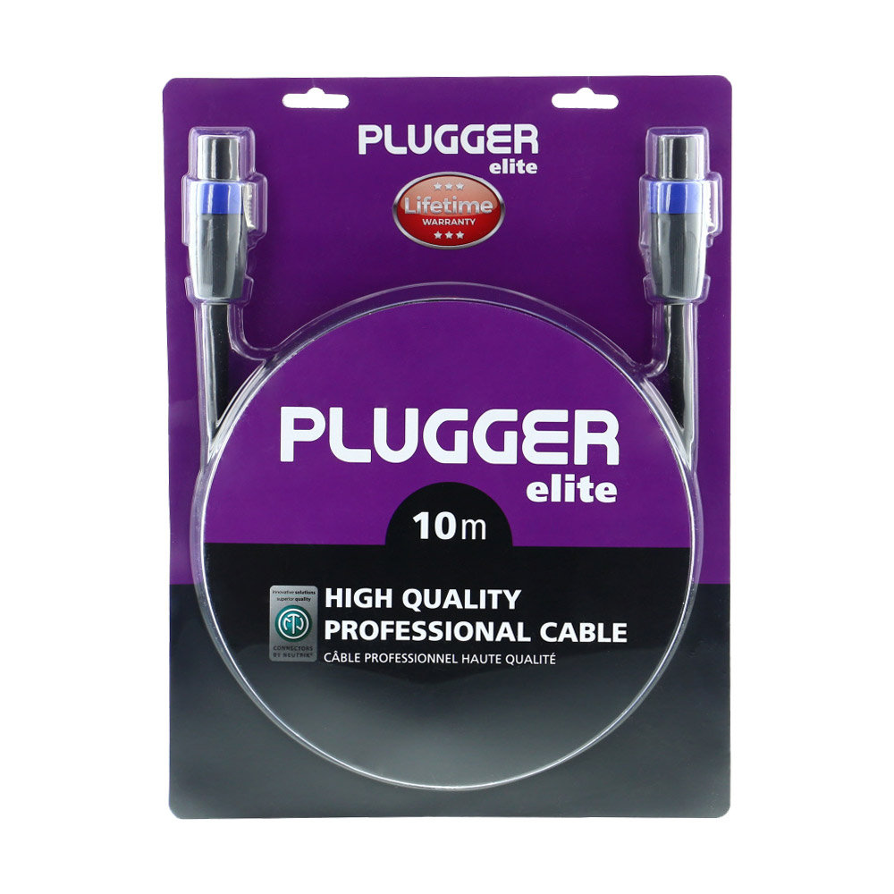 Plugger Câble HP 2 x 2.5mm² Speakon Mâle - Speakon Mâle 10m Elite - HP ...