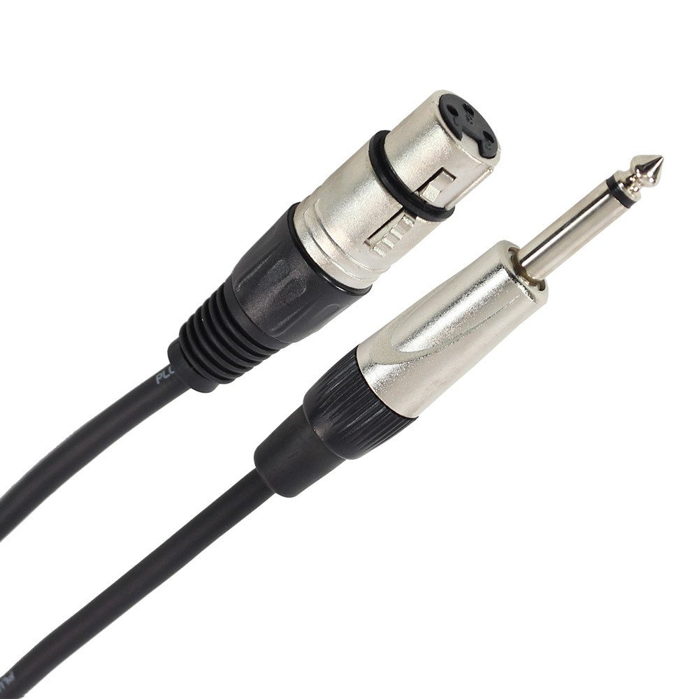 Plugger Câble XLR femelle 3b - Jack mâle mono 3m Easy - Câble micro ...