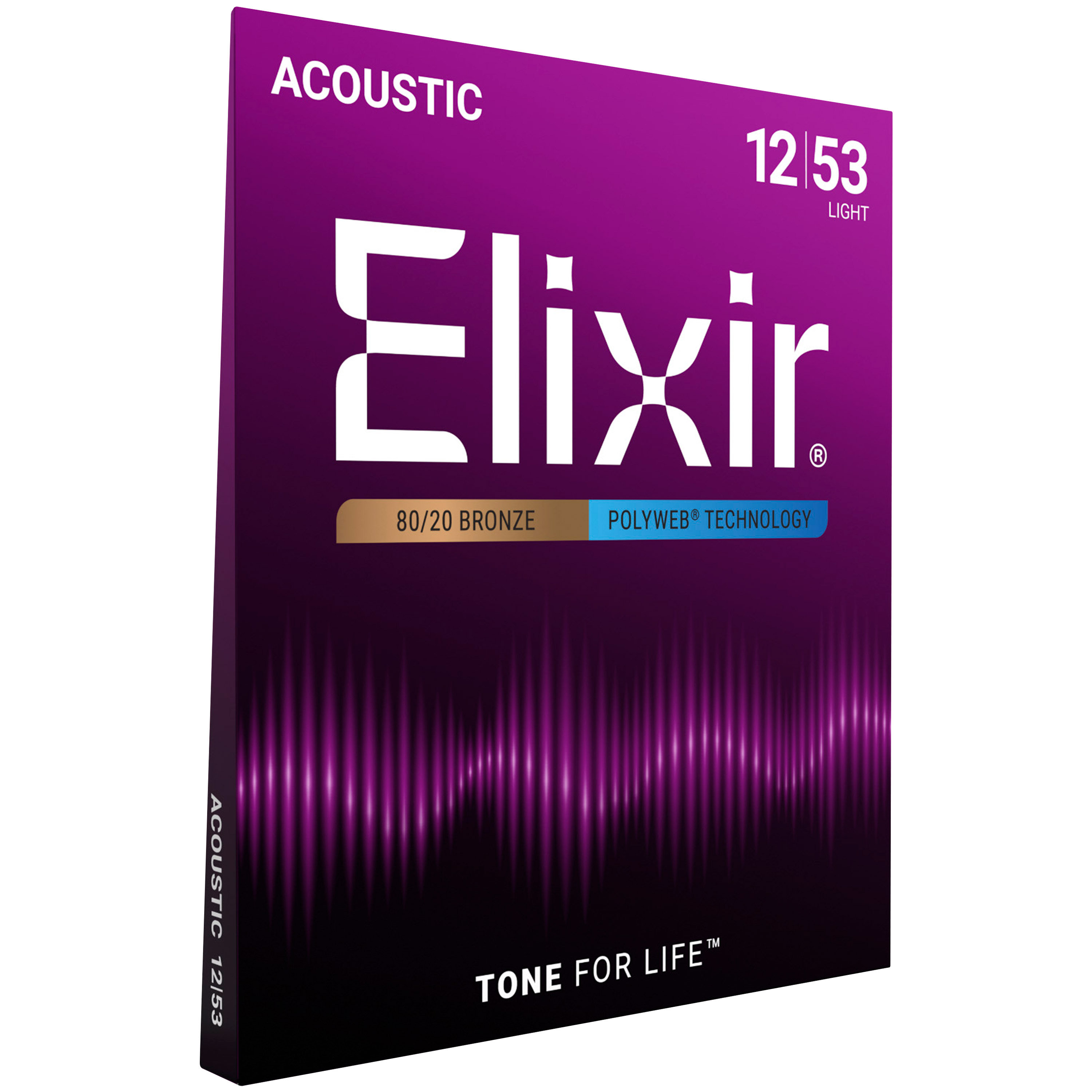 Elixir 11050 Polyweb 12/53 Light - Cordes Guitare SonoVente.com