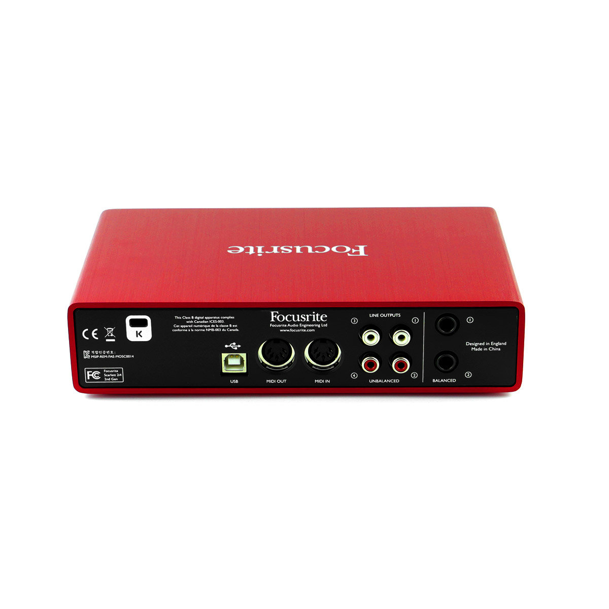 Focusrite Scarlett2 2i4 2nd Generation - Carte son SonoVente.com